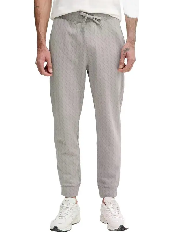 Armani Exchange Monogram-pattern Track Pants - Grey