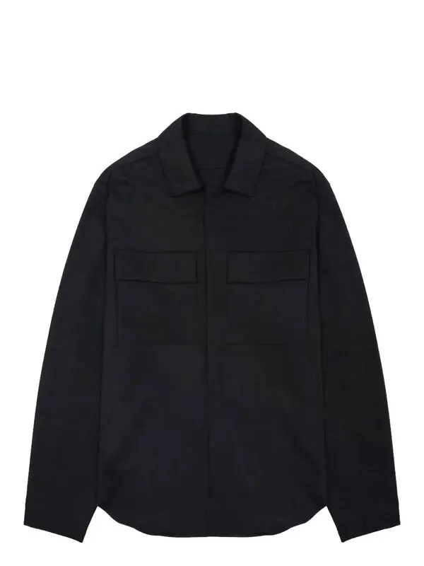 NINE:INTHE:MORNING Spread-collar Shirt Jacket - Black