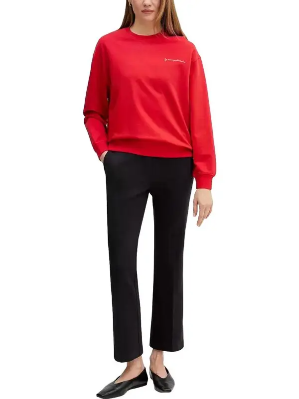 Marc O'polo Embroidered Pineapple Print Sweater - Red