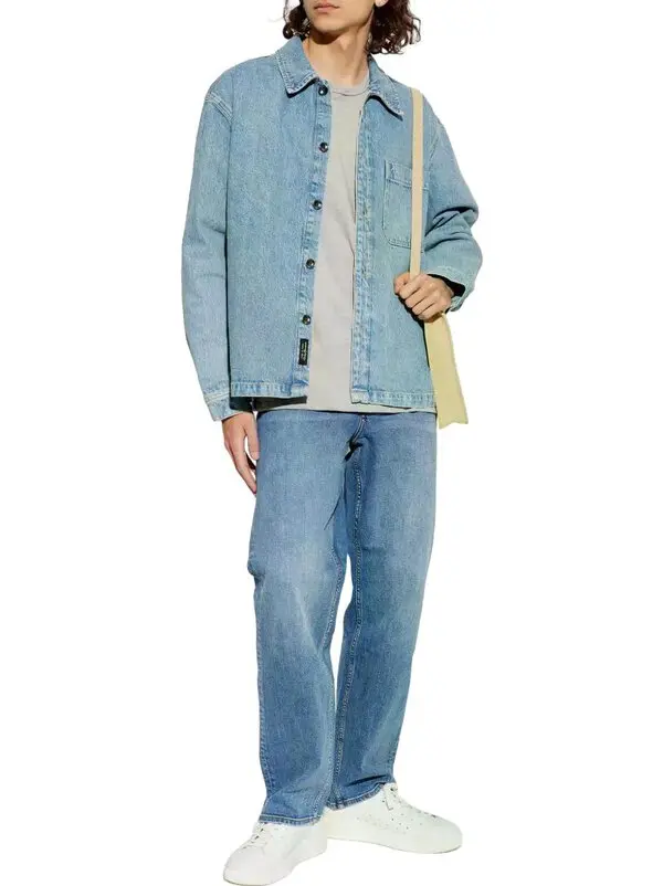 Rag & Bone Button-up Denim Jacket - Blue