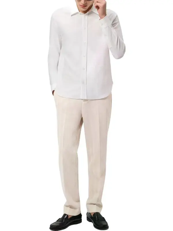 Missoni Chevron-knit Tailored Trousers - Neutrals