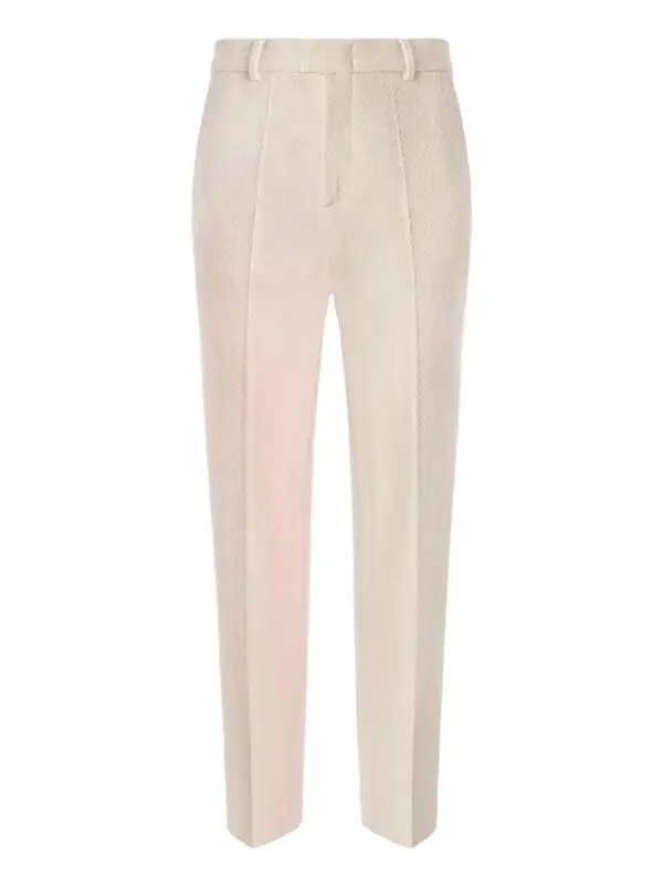 Missoni Chevron-knit Tailored Trousers - Neutrals