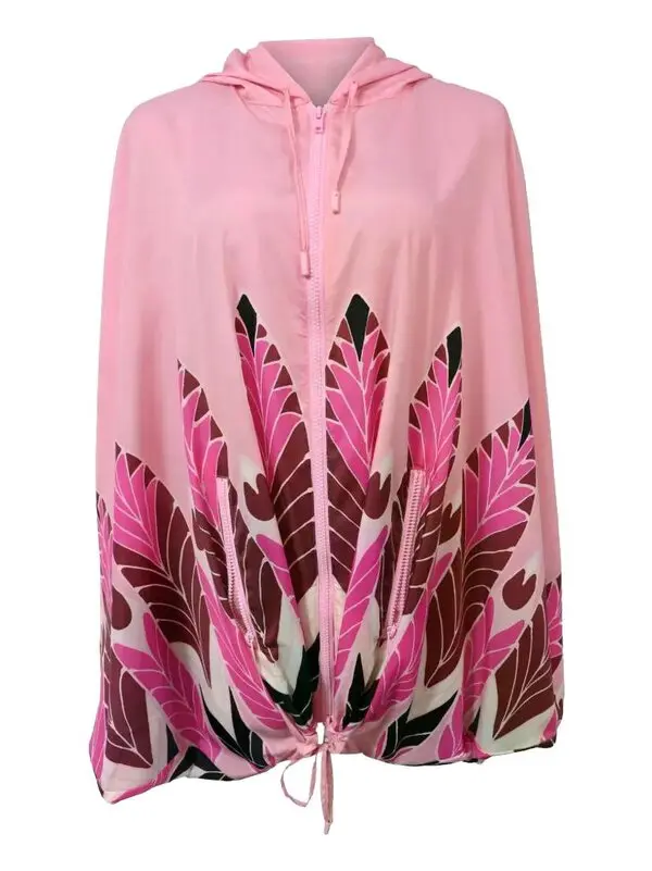 Valentino Garavani Printed Hooded Jacket - Pink
