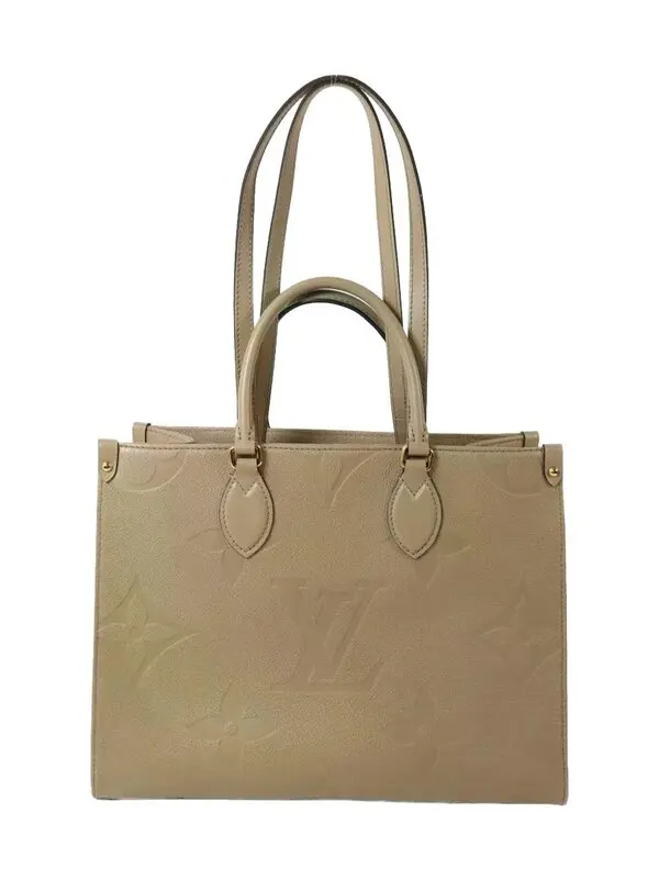LOUIS VUITTON Onthego Mm Monogram Empreinte Tote Bag - Neutrals
