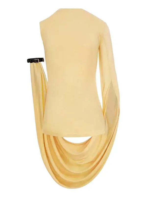 SEEN USERS Name Iconic Bracelet One-shoulder Top - Yellow