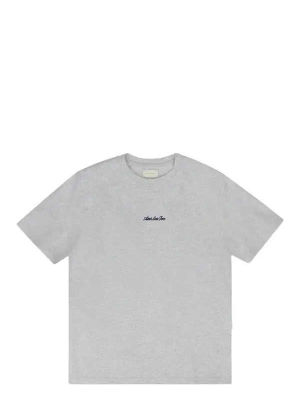 Aimé Leon Dore Script Logo-embroidered T-shirt - Grey