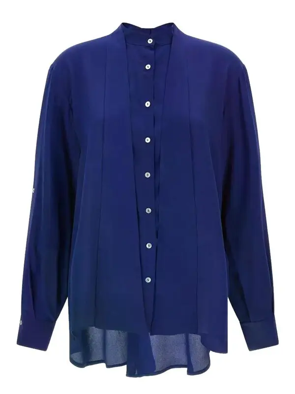 DI.LA3 PARI' Di.la3 Pari Bonton Shirt - Blue
