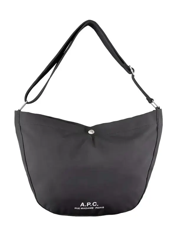A.p.c. Journal Logo-print Messenger Bag - Black