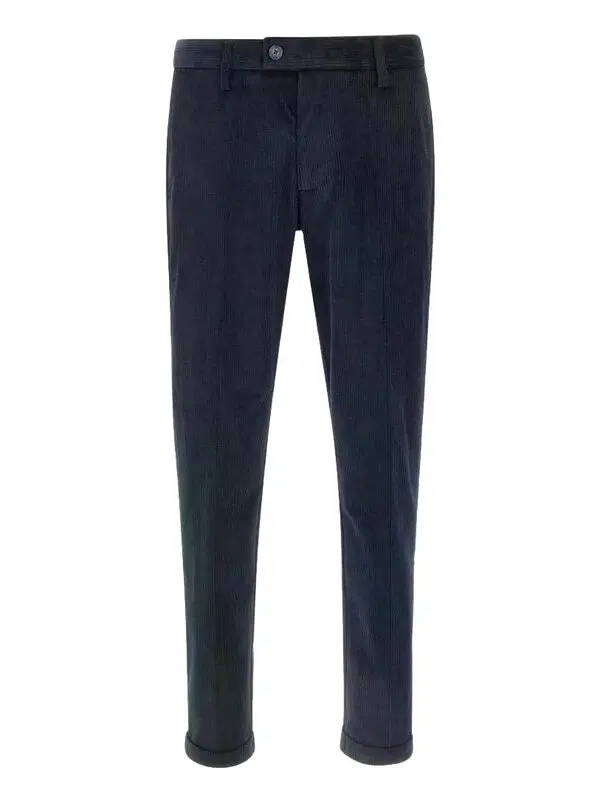 RE-HASH Pleated Corduroy Trousers - Blue