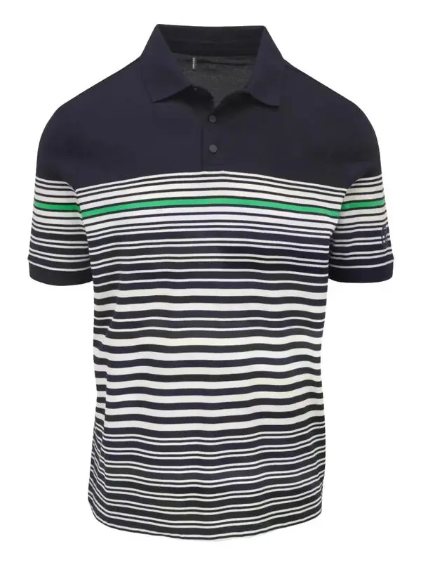Bogner Jannes Striped Short-sleeve Polo Shirt - Blue
