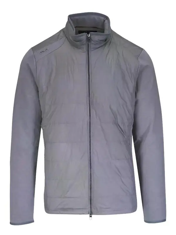 Rlx Ralph Lauren Quilted Panel Zip-up Jacket - Grey