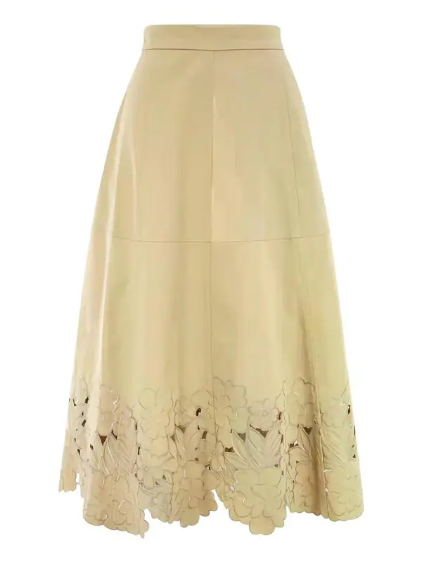 CHRISTY LYNN Bobbi Midi Skirt - Neutrals