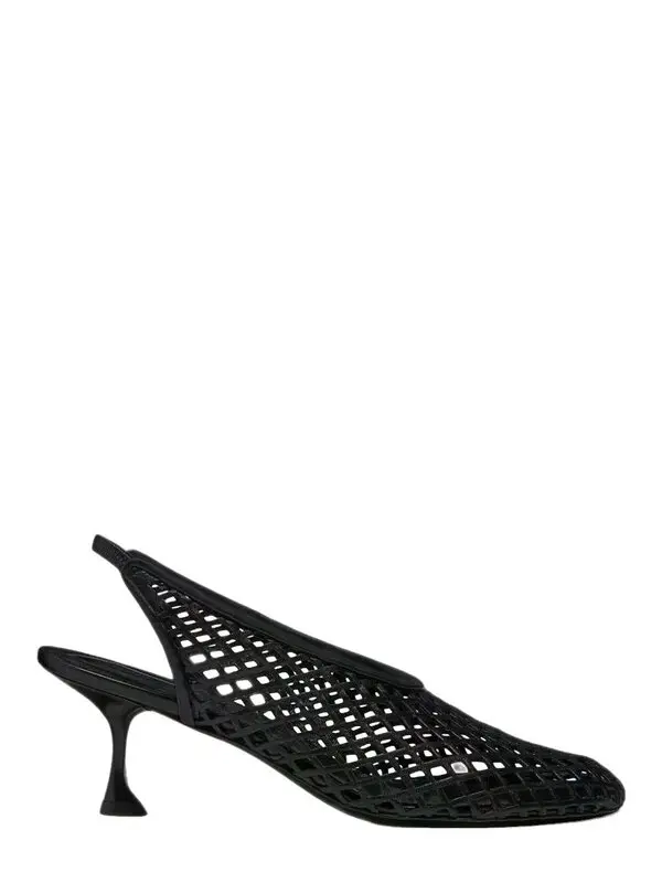 Proenza Schouler Woven Slingback Pumps - Black