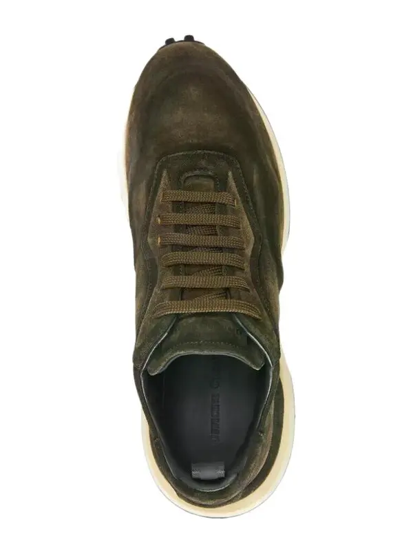 Officine Creative Panelled Lace-up Sneakers - Green