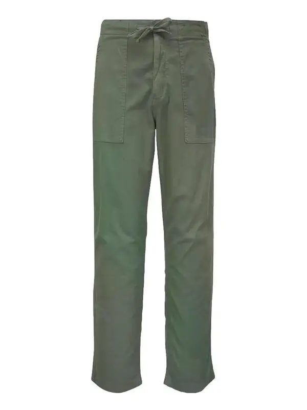 Faherty Brand Drawstring Fastening Patch-pocket Trousers - Green