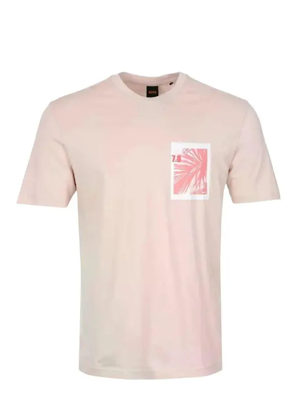 BOSS Graphic-print Crew-neck T-shirt - Pink
