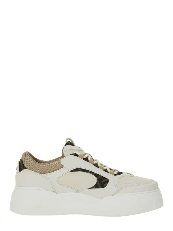 Fendi Force" Sneakers - White