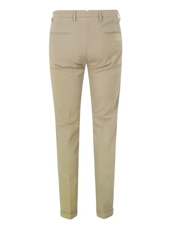 BRIGLIA 1949 Straight-leg Turn-up Chinos - Neutrals