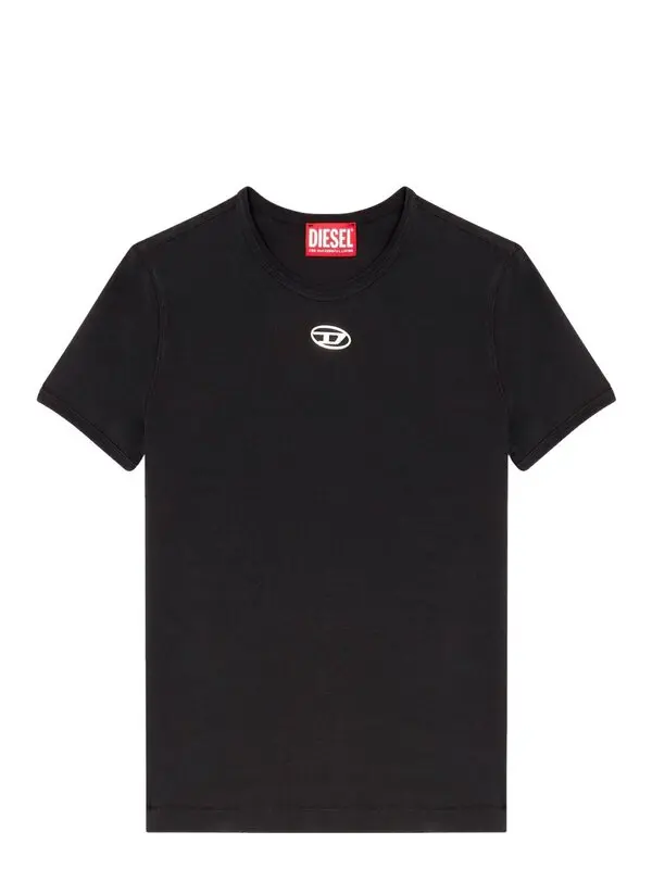 DIESEL® Logo Cotton T-shirt - Black