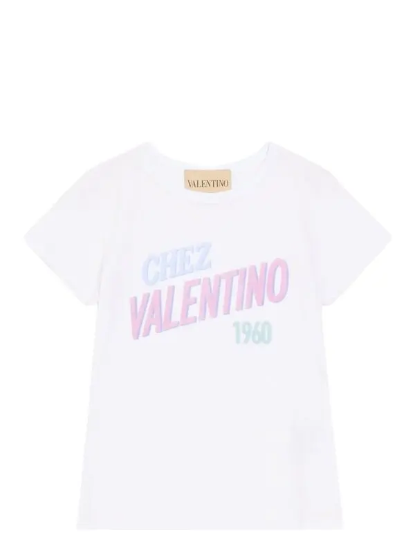 Valentino Garavani Chez 1960 Printed Cotton T-shirt - White