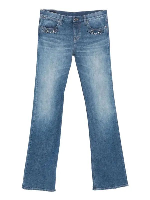 Gucci Horsebit Flare Jeans - Blue