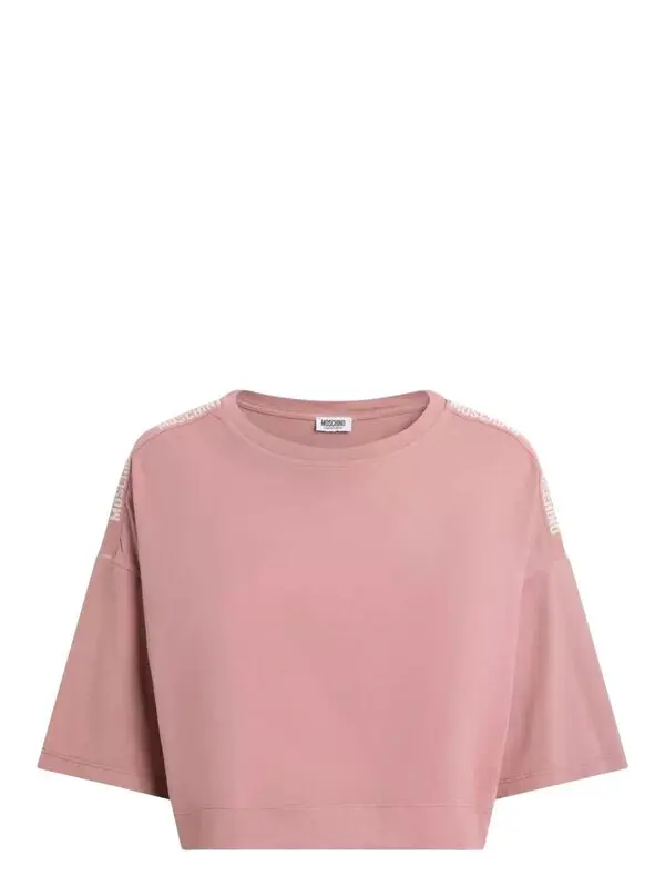 Moschino Tape Cropped T-shirt - Pink