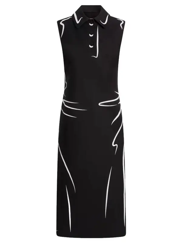 Moschino Sleeveless Midi Dress - Black