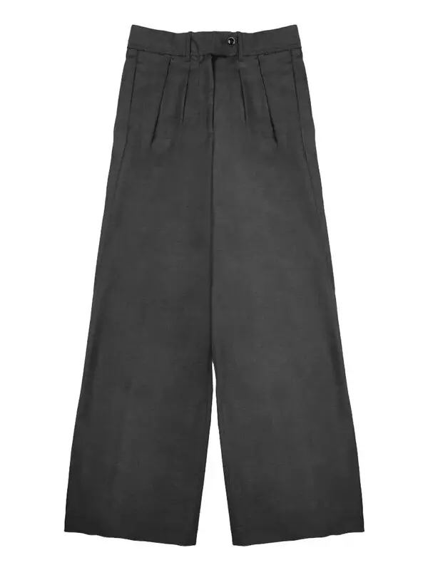 NINE:INTHE:MORNING Pleated Wide-leg Trousers - Grey