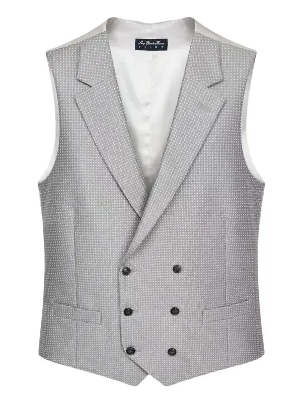 LUIGI BIANCHI MANTOVA Double-breasted Waistcoat - Grey