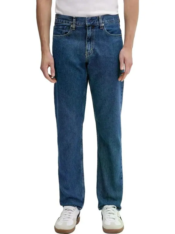 Karl Lagerfeld Logo-patch Straight-leg Jeans - Blue
