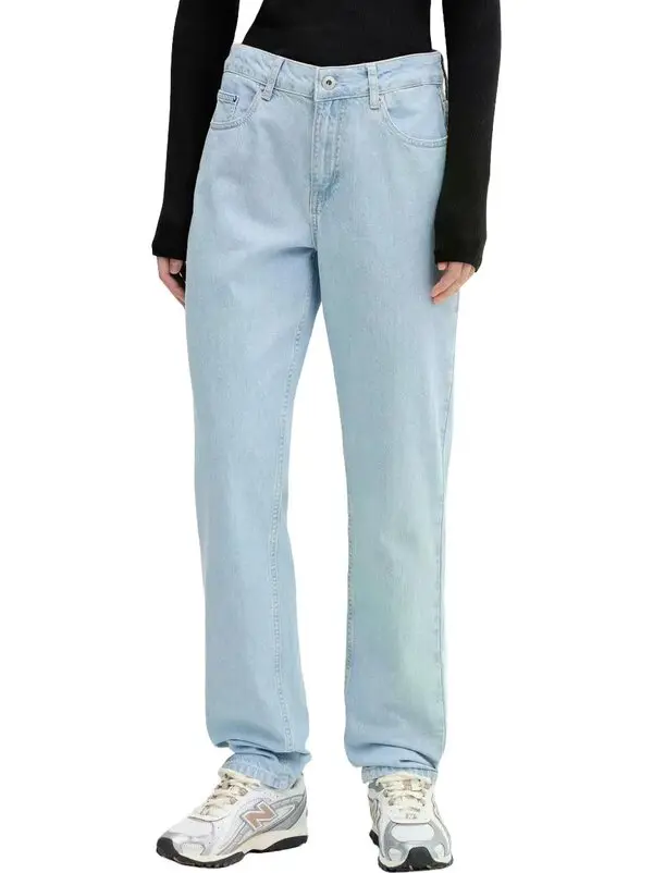 Karl Lagerfeld Logo Patch Jeans - Blue
