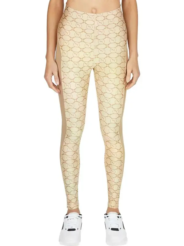 PUMA Logo-detail Leggings - Neutrals