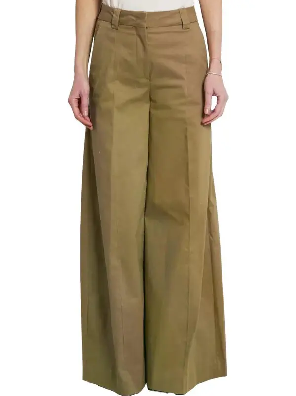 THELATEST Pleated Wide-leg Trousers - Neutrals