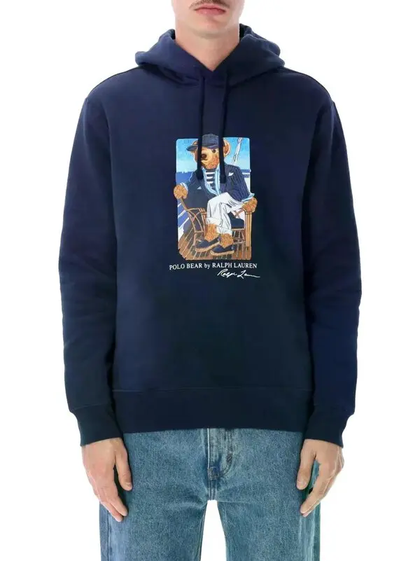 Polo Ralph Lauren Polo Bear Graphic Hoodie - Blue