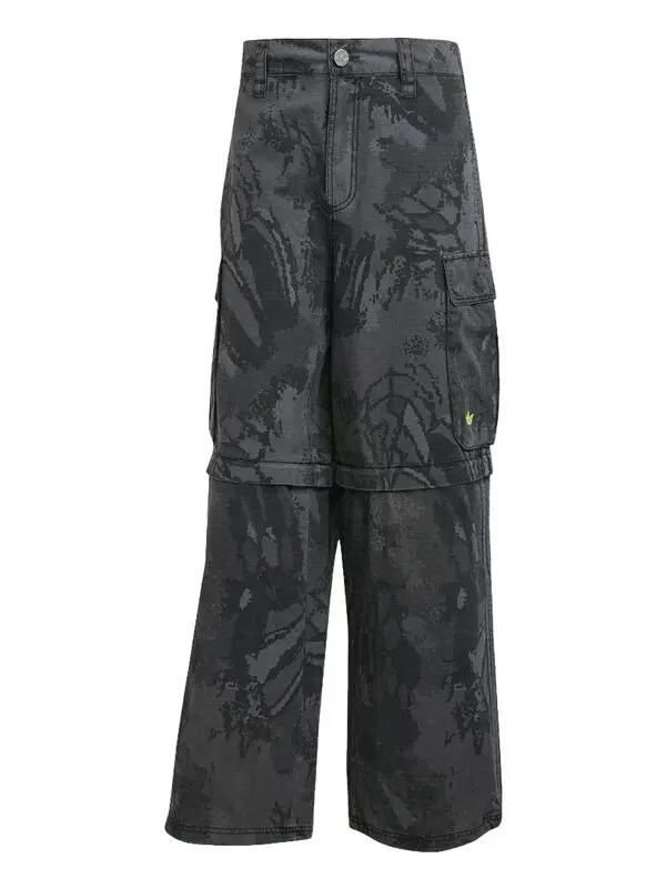Adidas Graphic Print Zip-off Cargo Pants - Grey