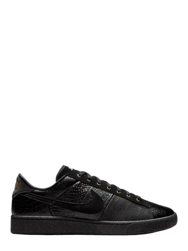 Nike Classic Crocodile-effect Sneakers - Black