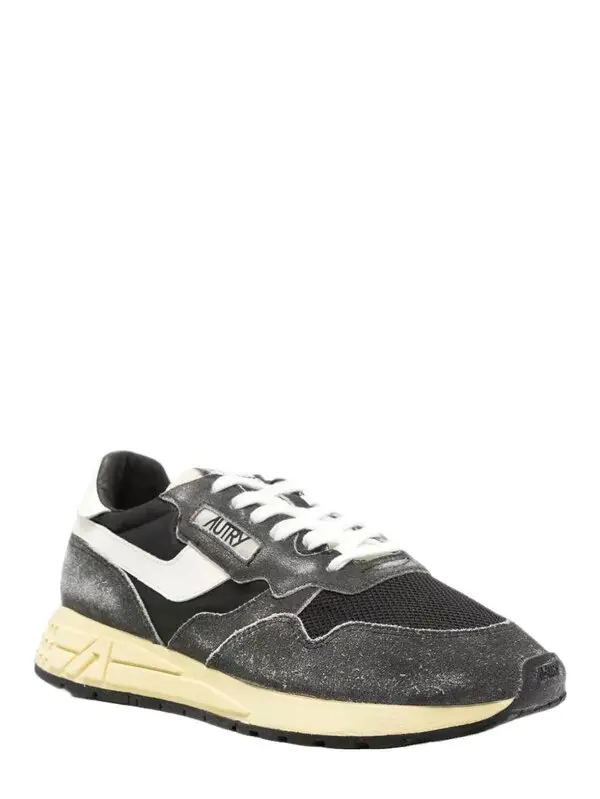AUTRY Reelwind Distressed Mesh-panel Sneakers - Grey