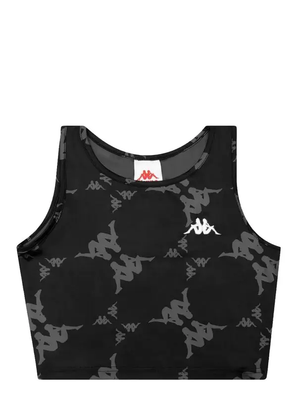 Kappa Authentic Katvan Logo Print Top - Black