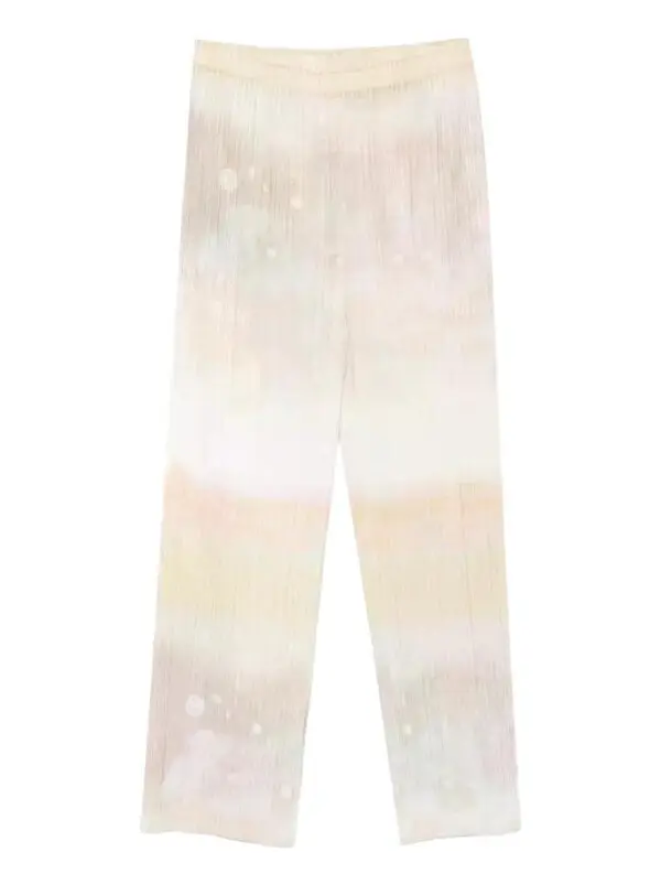 Issey Miyake Tie-dye Cropped Trousers - Neutrals