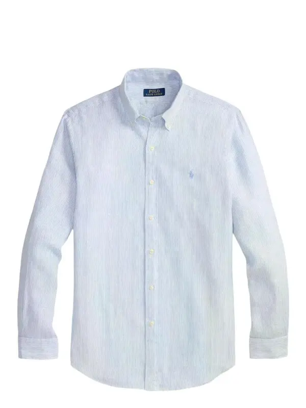 Polo Ralph Lauren Striped Linen Shirt - Blue