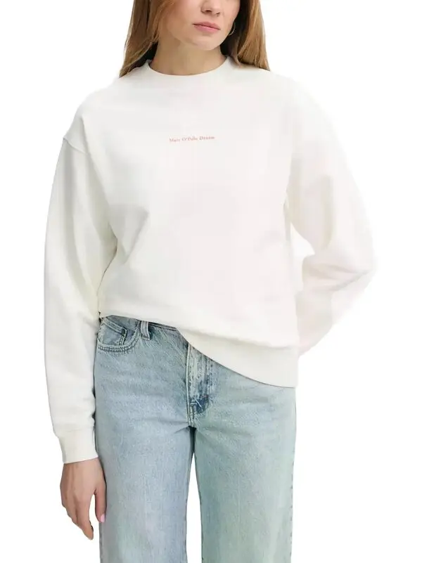 Marc O'polo Graphic Logo Print Crew Neck Sweater - Neutrals