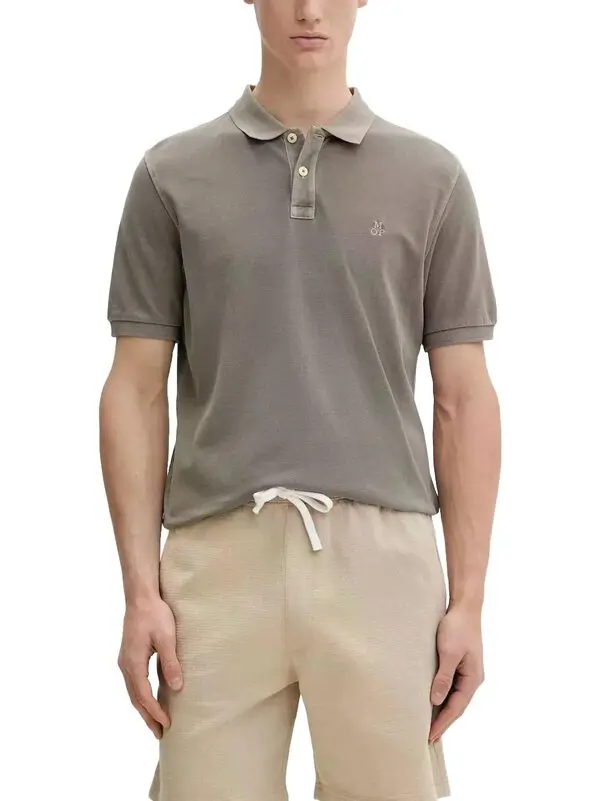 Marc O'polo Logo-embroidered Polo Shirt - Grey