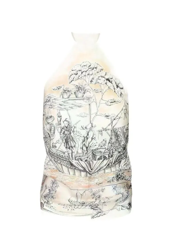 FERRAGAMO Silk Halterneck Blouse - Neutrals