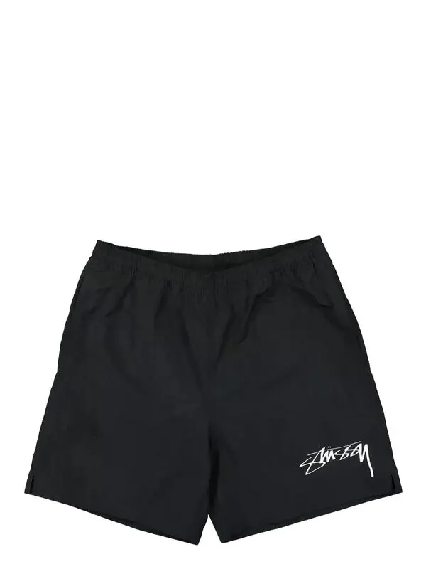 Nike Logo Print Shorts - Black