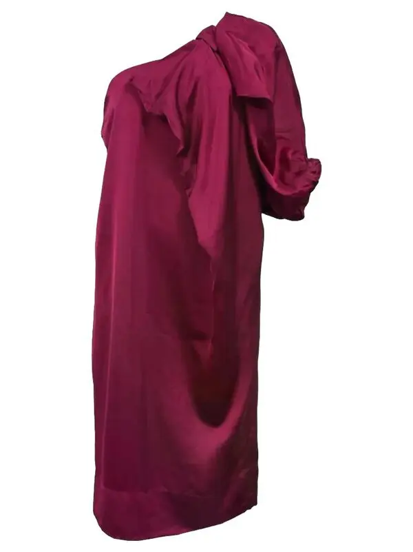 Stella McCartney 2010 Knot-detail One-shoulder Dress - Pink