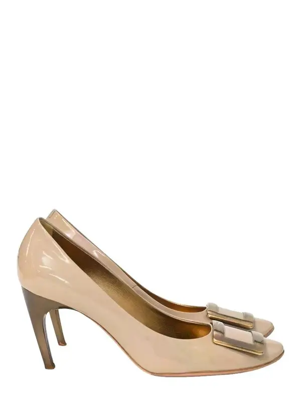 ROGER VIVIER Trompette Buckle Pumps - Neutrals