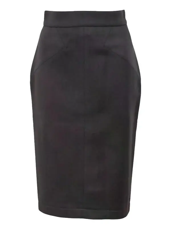 Alaïa Decorative Stitching Pencil Skirt - Grey