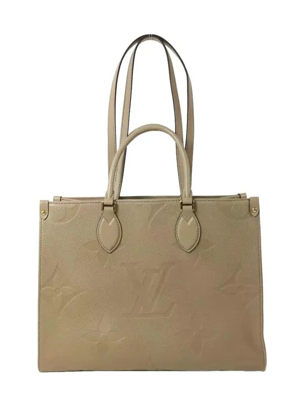 LOUIS VUITTON Monogram Empreinte On The Go Tote Bag - Neutrals