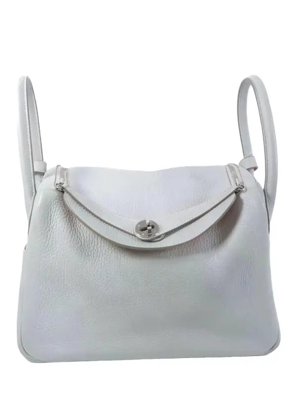 Hermès Lindy 30 Leather Tote Bag - Grey
