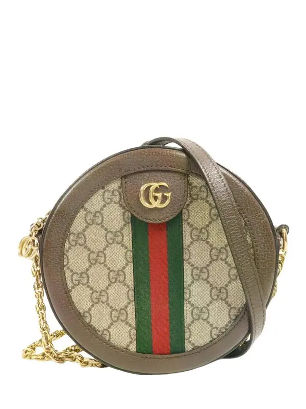 Gucci Ophidia Gg Shoulder Bag - Brown
